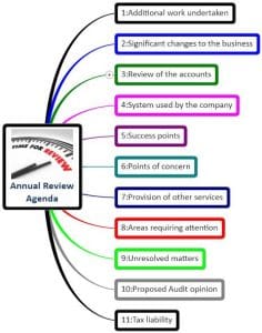 How to Create an Annual Review Agenda Mind Map | MindGenius
