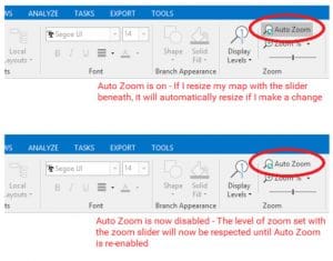How to Use Advanced Auto Zoom and Zoom Slider in MindGenius